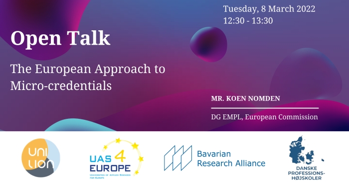 Open Talk: The European Approach to Micro-credentials - BayFOR